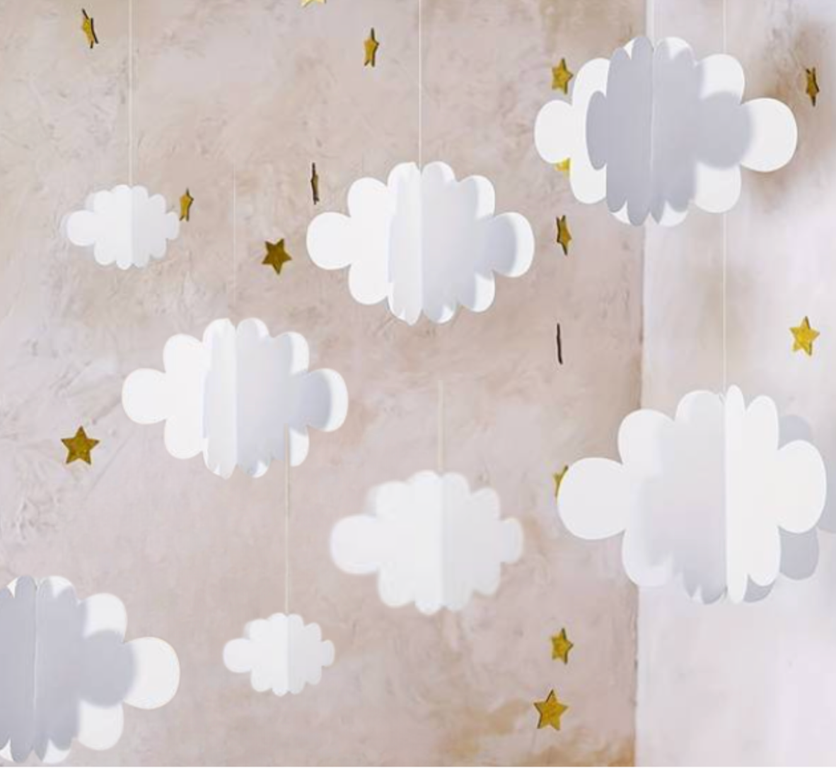 Nubes colgantes: Decoración para Fiestas | Decora tu Fiesta