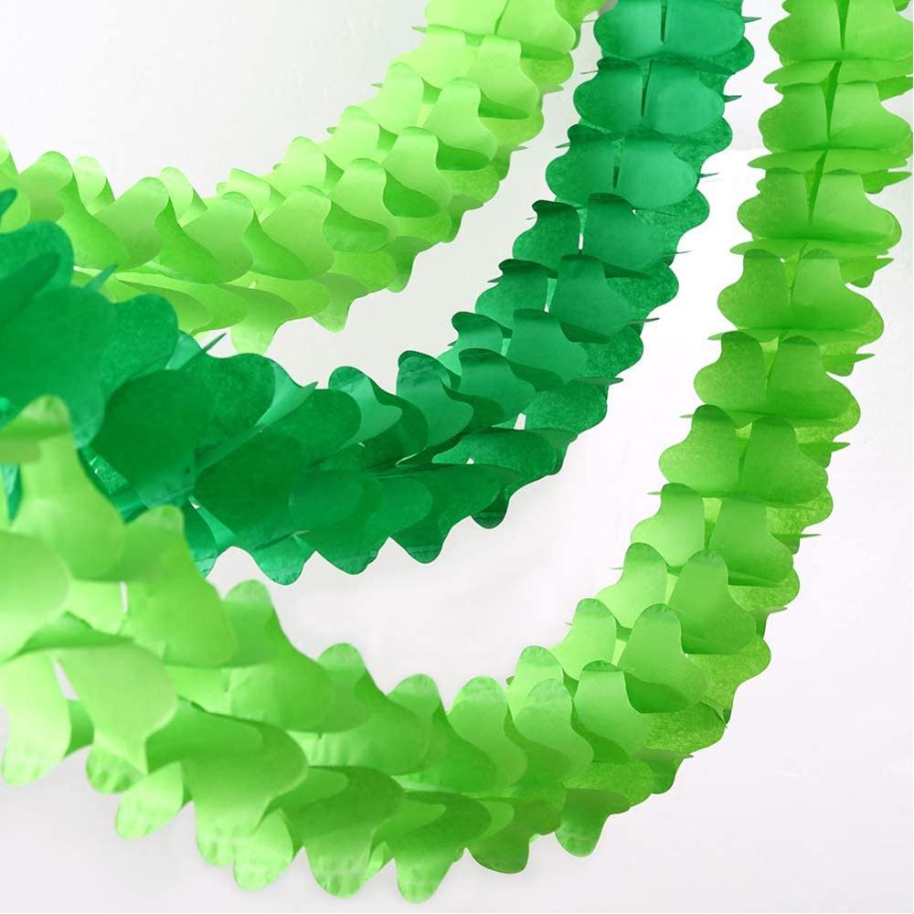 Guirnalda papel volantín tonos verdes – Decora tu Fiesta