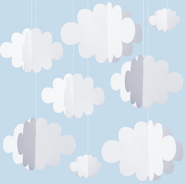 Nubes colgantes – Decora tu Fiesta